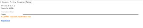 Javascript Ajax Request Pending Forever On Chrome Stack Overflow