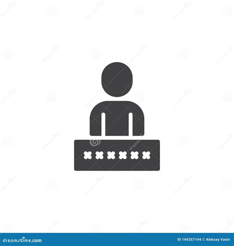 Password Manager Vector Icon Stock Vector Illustration Of Protection