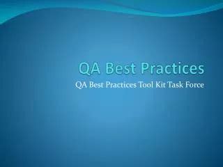 PPT Best Practices And Challenges Of QA Outsourcing PowerPoint