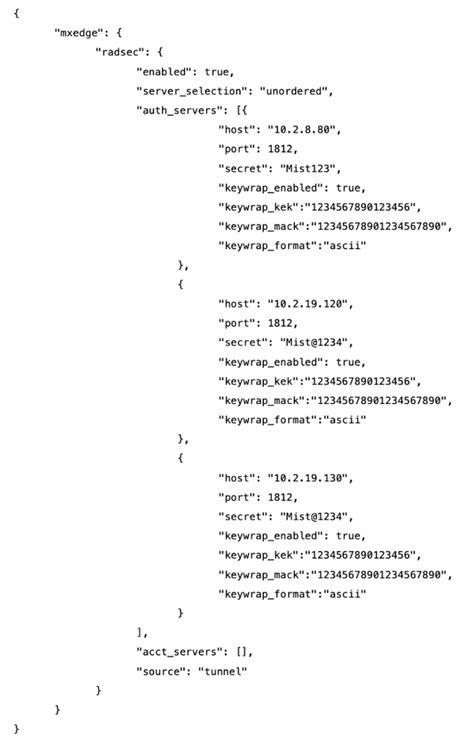 configure a radius proxy server mist juniper networks