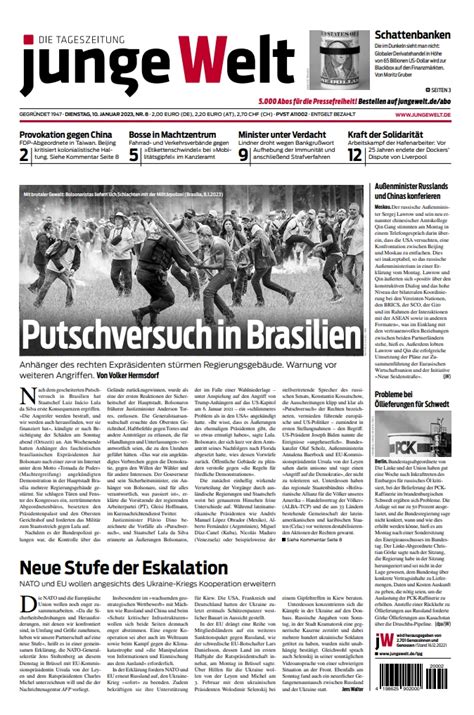 Junge Welt Tageszeitung Als Abo Studentenabo