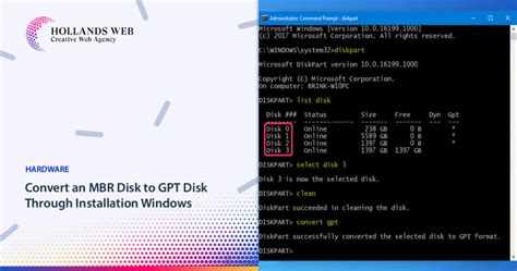 Convert An Mbr Disk To Gpt Disk Through Installation Windows Hollands Web