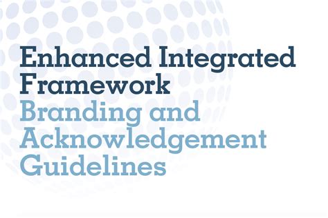 Eif Branding Guidelines Enhanced Integrated Framework Eif
