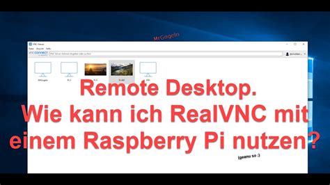 Real VNC Mit Raspberry Pi Nutzen Remote Desktop YouTube