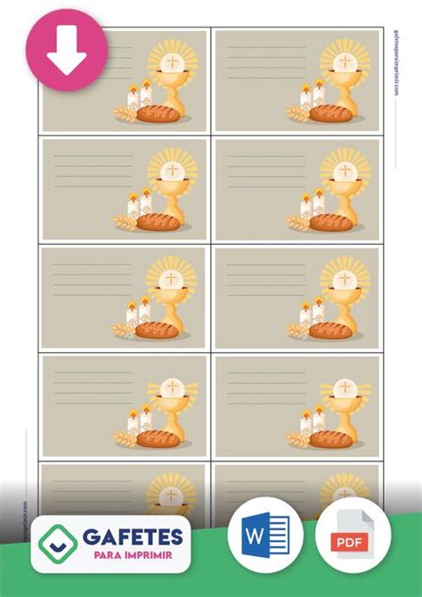 Descarga Catequesis Gafete De Catecismo Gafetesparaimprimir