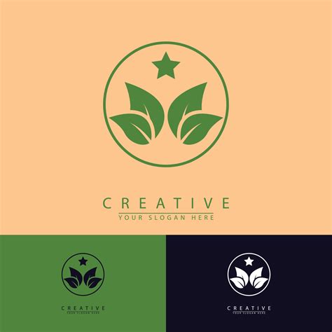 Natural Leaf Icon Logo 14631001 Vector Art At Vecteezy