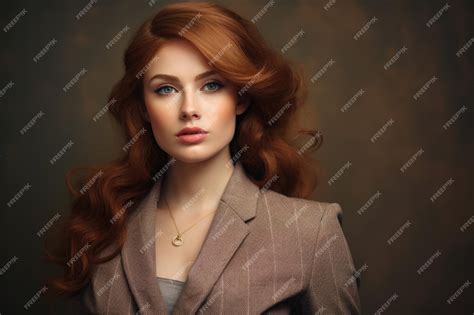 Premium Photo Confident And Chic A Successful Modern Woman With Long