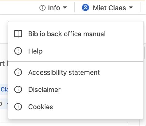 Create Legal Links And Add Them In In Topbar Dropdown · Issue 761 · Ugent Librarybiblio