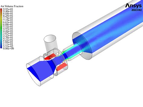 Venturi Nozzle Multiphase Flow Analysis MR CFD