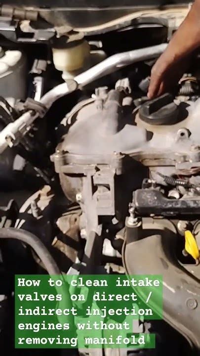 How to clean intake valves on direct /indirect injection engines without removing manifold # ...