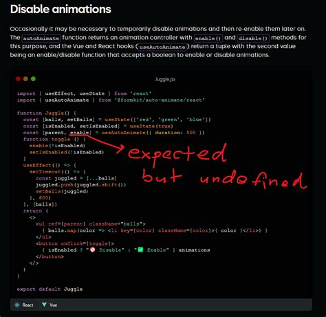 React UseAutoAnimate Doesn T Return Enable Disable Function Issue Formkit Auto
