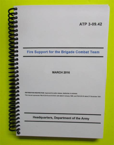 Atp 3 0942 Fire Support For The Bge Combat Team 2016 Big My Army Publications