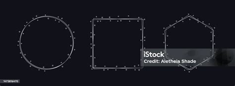 심플한 기하학적 실버 프레임 세트 결혼식 또는 생일 초대장 브로셔 포스터 및 명함을 위한 벡터 현대 디자인 템플릿 0명에 대한 스톡 벡터 아트 및 기타 이미지 Istock