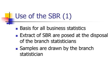 Sbr And Business Statistics Ppt Download