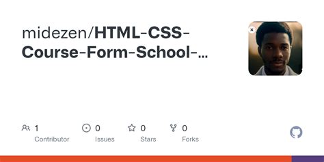 GitHub Midezen HTML CSS Course Form Babe Project