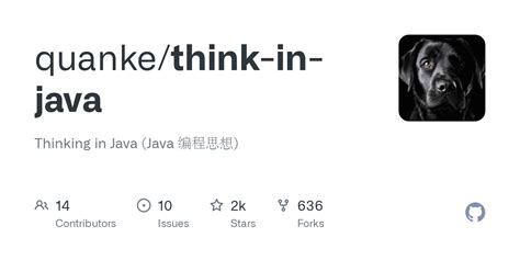 Github Quankethink In Java Thinking In Java Java 编程思想