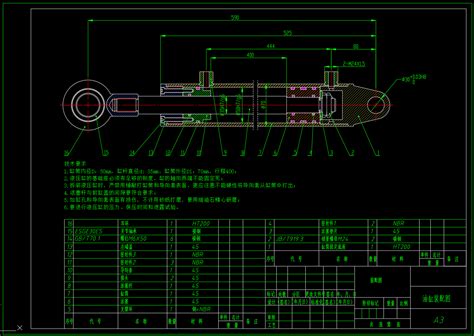 液压缸图片装配图 零件图 大山谷图库