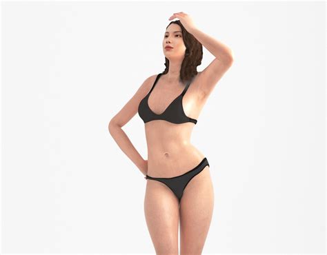 Female Rigged Model TurboSquid