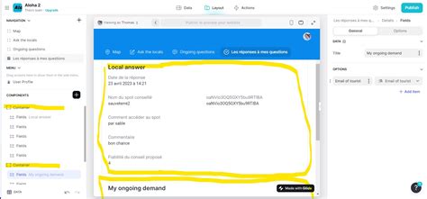 display the right datas ask for help glide community