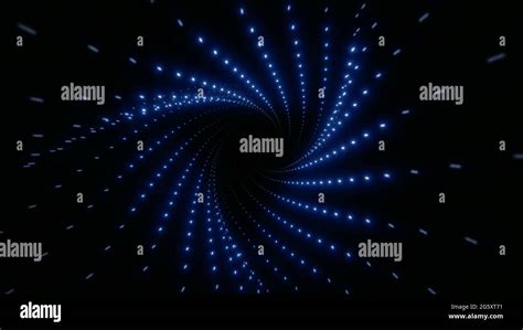 travel through abstract plexus tunnel dots and lines connection stock