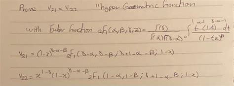 Prove V21v22 Hyper Gematric Function With Eular