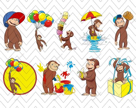 Curious George Face Cut Out