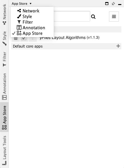 应用商店 Cytoscape 中文用户手册
