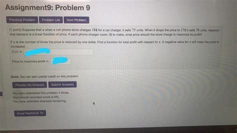 Solved Assignments Problem 9 Previous Problem Problem List