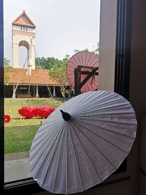 60 ซม ร่มกระดาษสา กว้าง 60 ซม ยาว 46 ซม Th