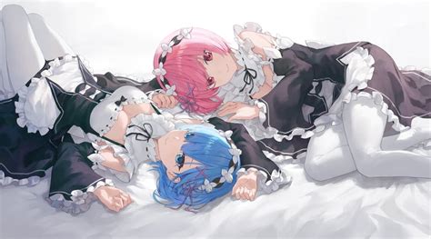 Rem And Ram Re Zero Kara Hajimeru Isekai Seikatsu Drawn By Kiek Qaq Danbooru
