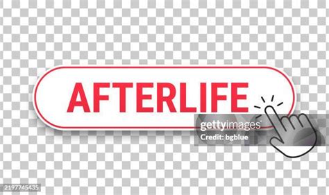 afterlife 3d click web button with hand cursor on blank background high