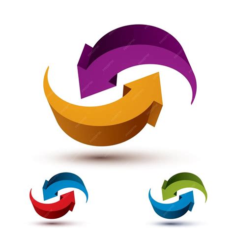 Premium Vector Infinite Loop Arrows Vector Abstract Symbol Graphic