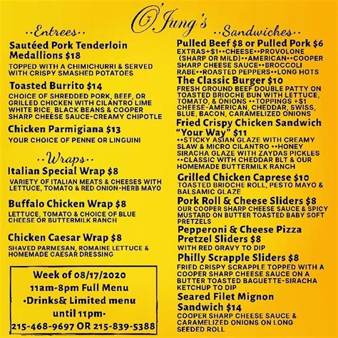 Ojungs Check Out Our New Menu Items This Week We Open Facebook
