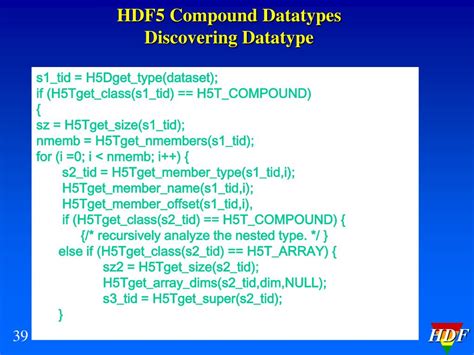 Ppt Hdf5 Advanced Topics Datatypes Powerpoint Presentation Free Download Id4097847