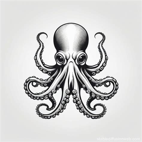Elegant Octopus Logo Stable Diffusion Online
