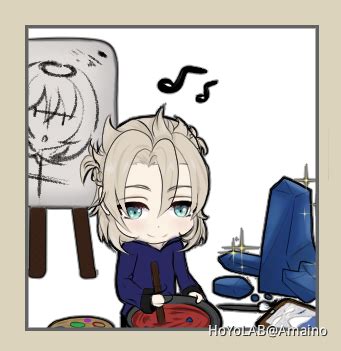 Albedo Emoji Sticker Genshin Impact Hoyolab