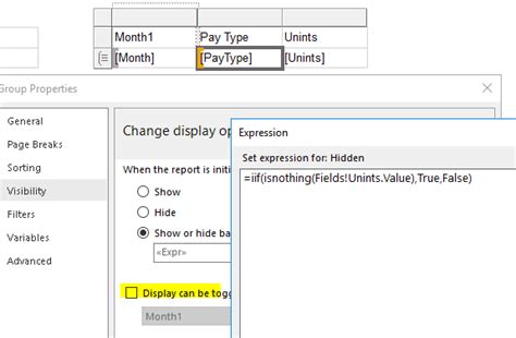 Hide Toggle Symbol While No Data To Expand Hide Row If No Data Ssrs