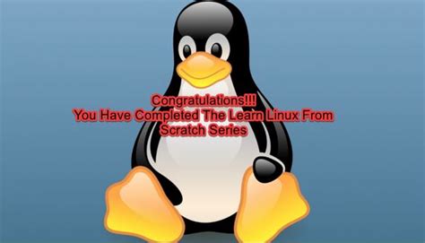 You Have Completed The Learn Linux From Scratch Series