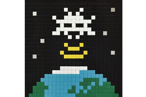 Bit Street Mosaics By The Evasive Artist Invader