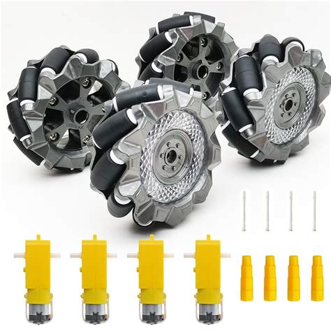Buy Dwwtkl Diy Mecanum Wheel Robot Kit Parts 4wd Omnidirectional Wheels Smart Robot Car Chassis