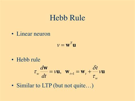 ppt hebb rule powerpoint presentation free download id 3556816
