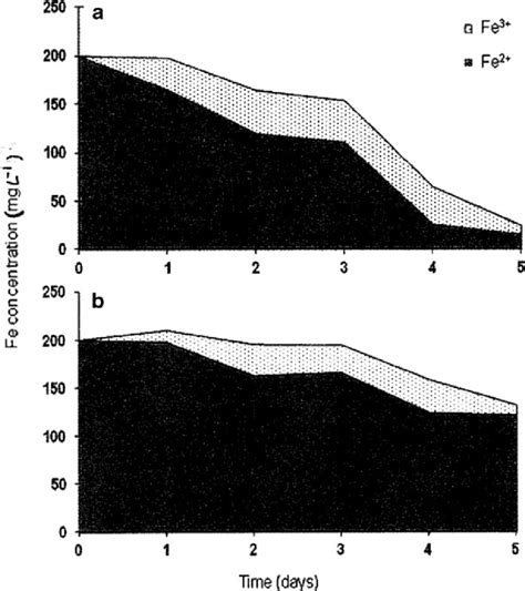 Amount Of Fe 2 Fe 3 And Total Fe Sum Of Both Remaining In Download Scientific Diagram