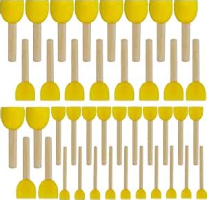 Amazon.com: 40 Pcs Sponges Brush,Round Sponge Foam Brush,Assorted Size ...