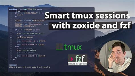 smart tmux sessions with zoxide and fzf josh medeski