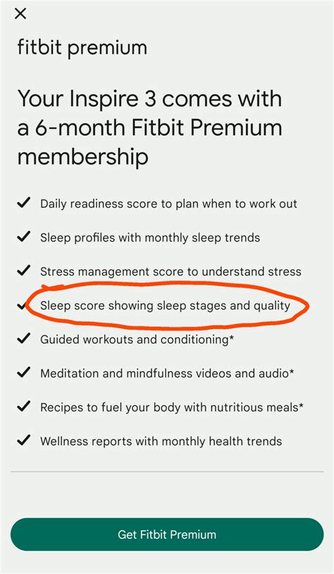 are sleep stages now part of fitbit premium r fitbit
