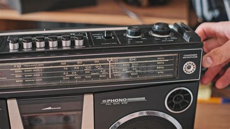 Tuning Vintage Radio Dial Stock Video Video Of History 345244439