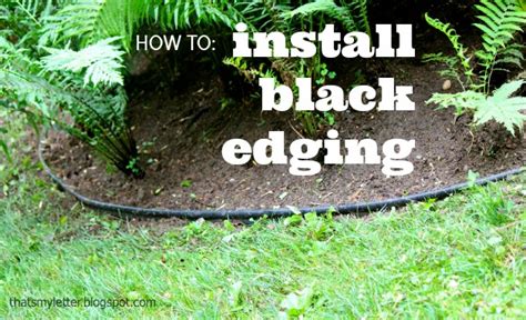 How To Install Landscape Bed Black Edging Pretty Handy Girl