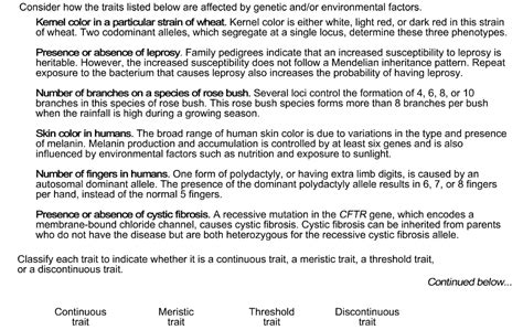what is a threshold trait