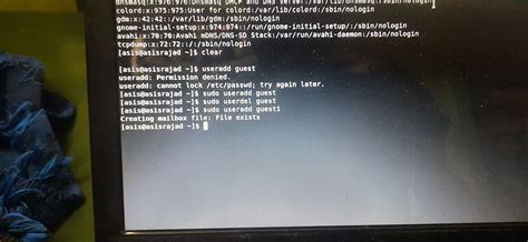 Could Not Create New User Rlinux4noobs