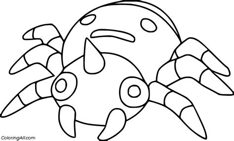 Bug Pokemon Coloring Pages 96 Free Printables Coloringall